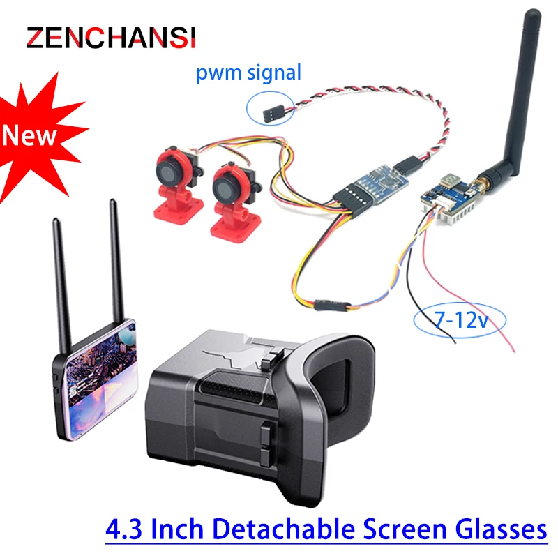 FPV очки 4,3 дюйма для дрона | AliExpress