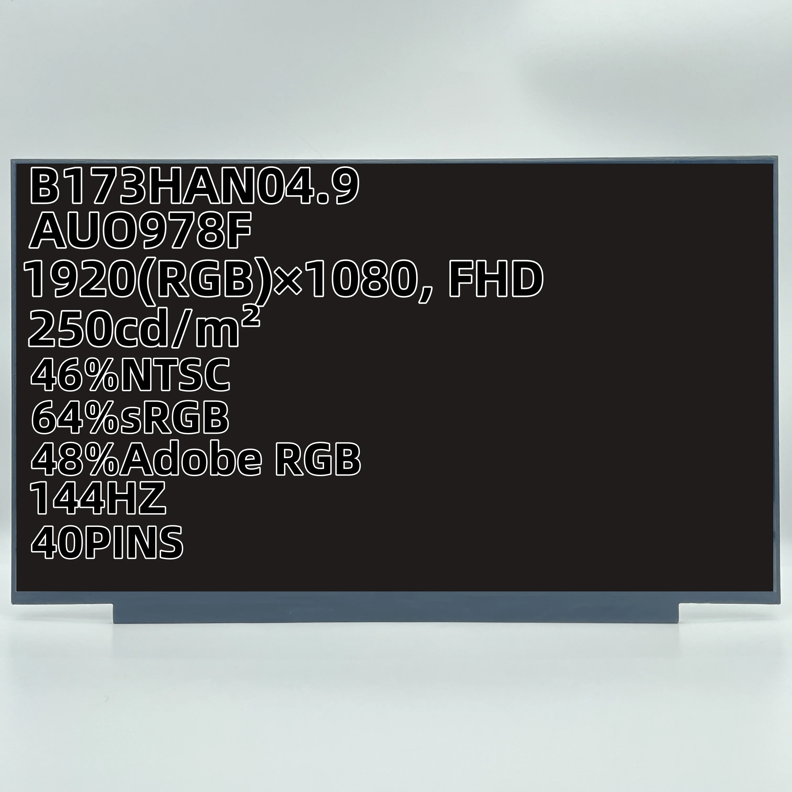 AUO978F B173HAN04.9 BOE09A4 NV173FHM-NX4 BOE093C NV173FHM-NX3 144 Гц 40 ...