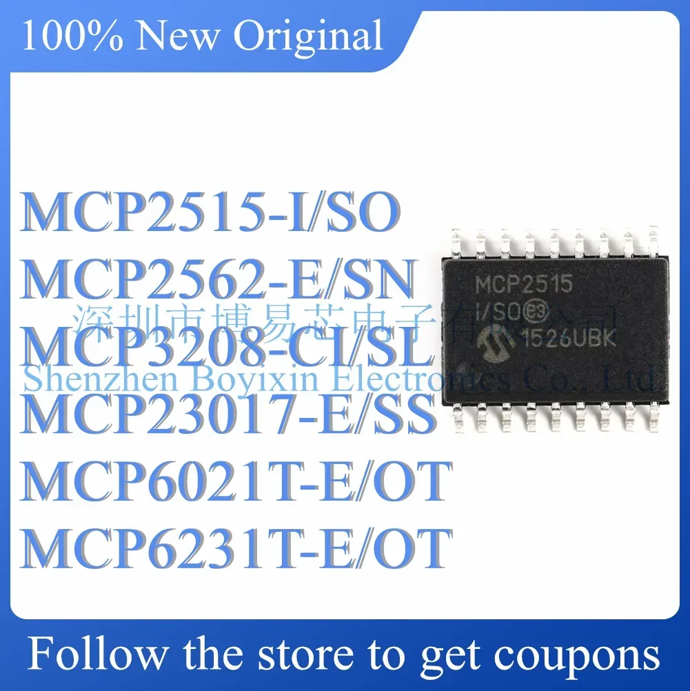 MCP2515-I/SO MCP2562-E/SN Тестовая плата MCP3208-CI/SL MCP23017-E/SS MCP6021T-E/OT MCP6231T-E/OT ...