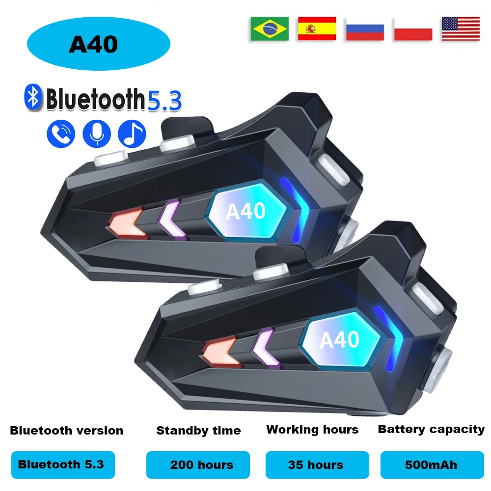 Bluetooth-гарнитура для мотоциклетного шлема, беспроводные наушники с ...