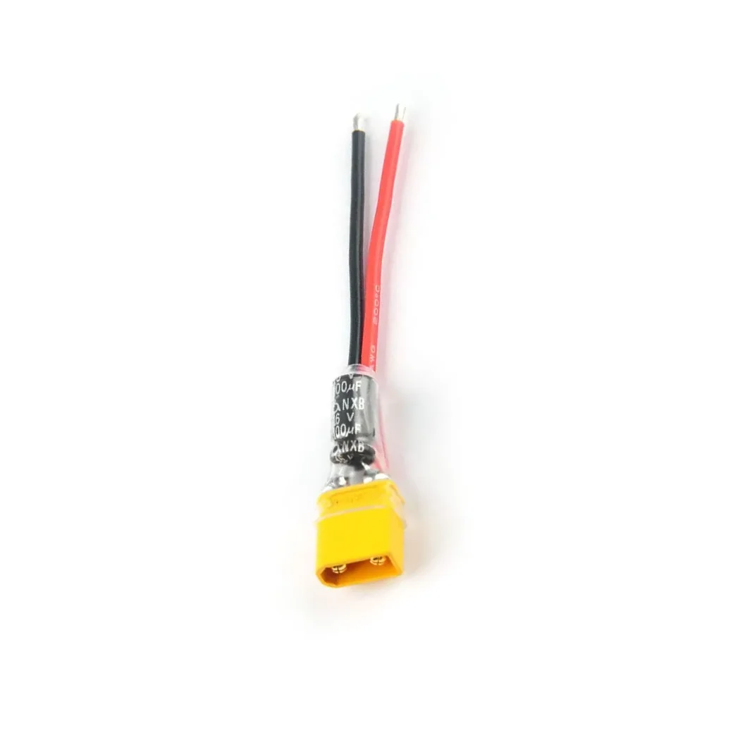 HappyModel XT30 Plug Pigtail Силовой провод Встроенный конденсатор 100 мкФ 16 В | AliExpress