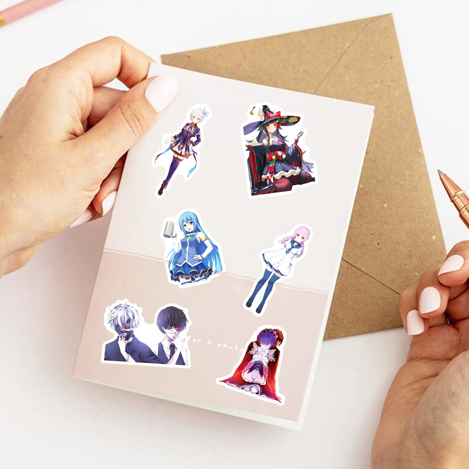 50PCS Mutations Anime Characters Sticky Graffiti Sticker Aesthetic ...