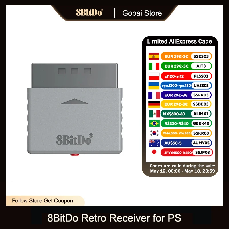 8BitDo Ретро-адаптер для PS1 PS2 | AliExpress