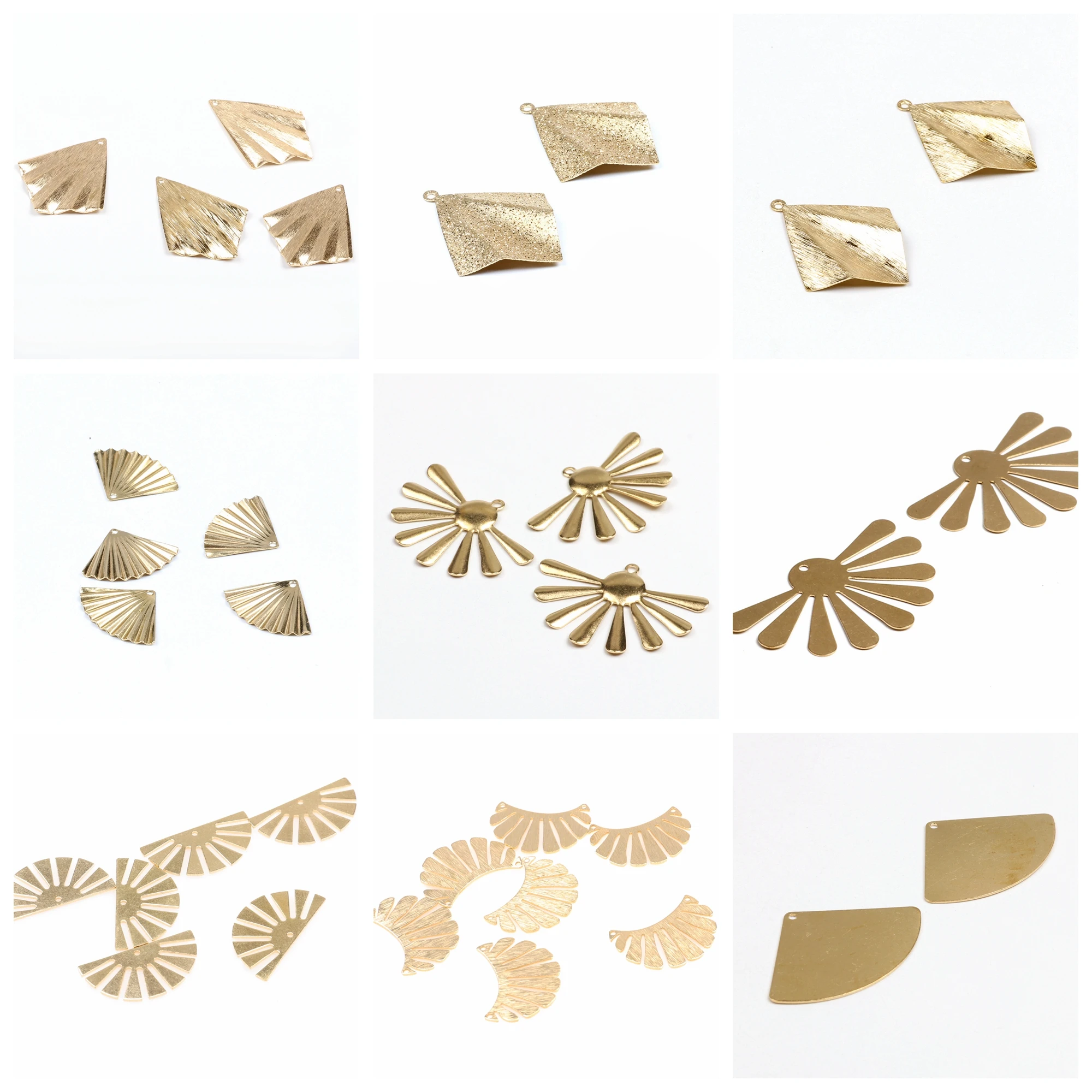 Необработанные латунные подвески XINER, 12 штук | AliExpress