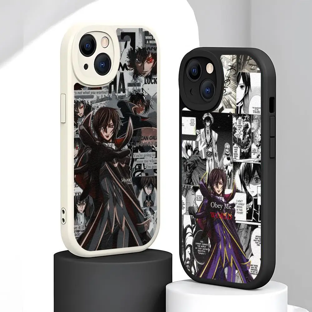 Classic Characters code geass Phone Case For iPhone 16 15 14 13 12 11 ...
