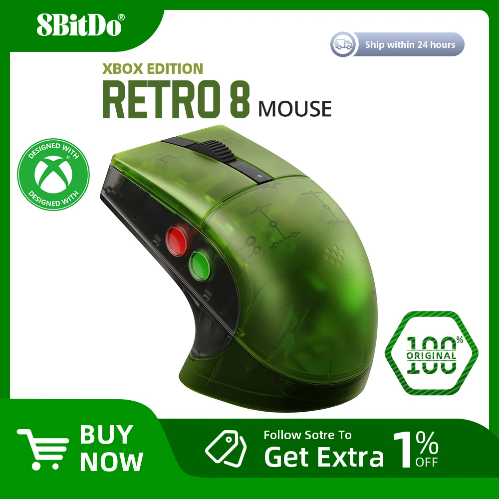 8BitDo Retro R8 Мышь Xbox Edition | AliExpress