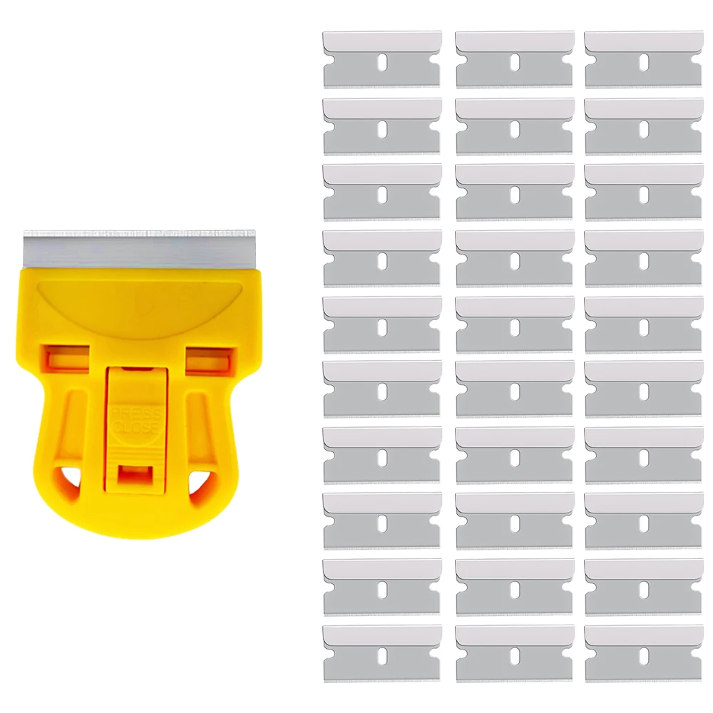 Скребок для автомобильного стекла с лезвиями, съемник клея для оконного ...
