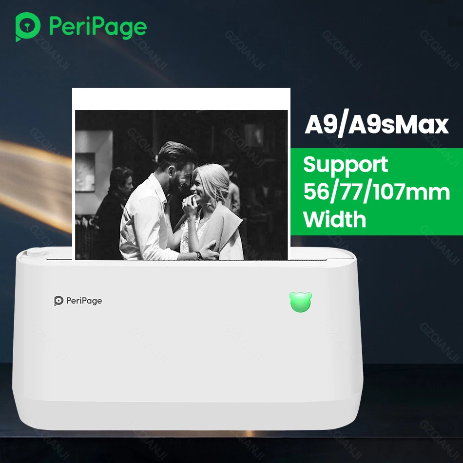 PeriPage A9s MAX портативный фотопринтер 304dpi Bluetooth беспроводной термопринтер этикетка ...