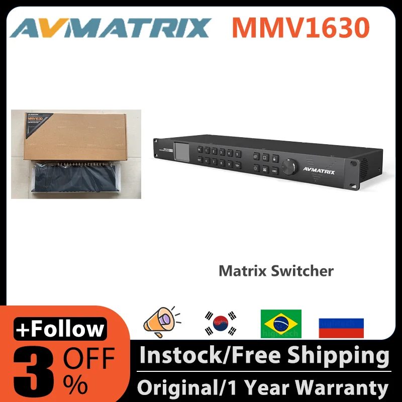 Матричный коммутатор AVMATRIX MMV1630 16 каналов 3G-SDI Multiviewer | AliExpress