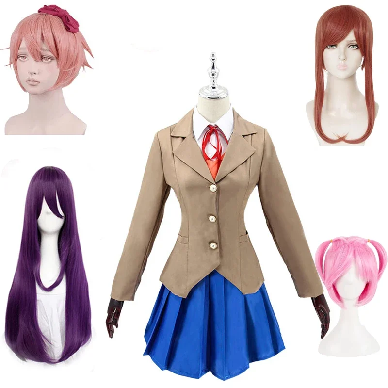 Doki Literature Club Monika Cosplay Sayori Yuri Natsuki AliExpress