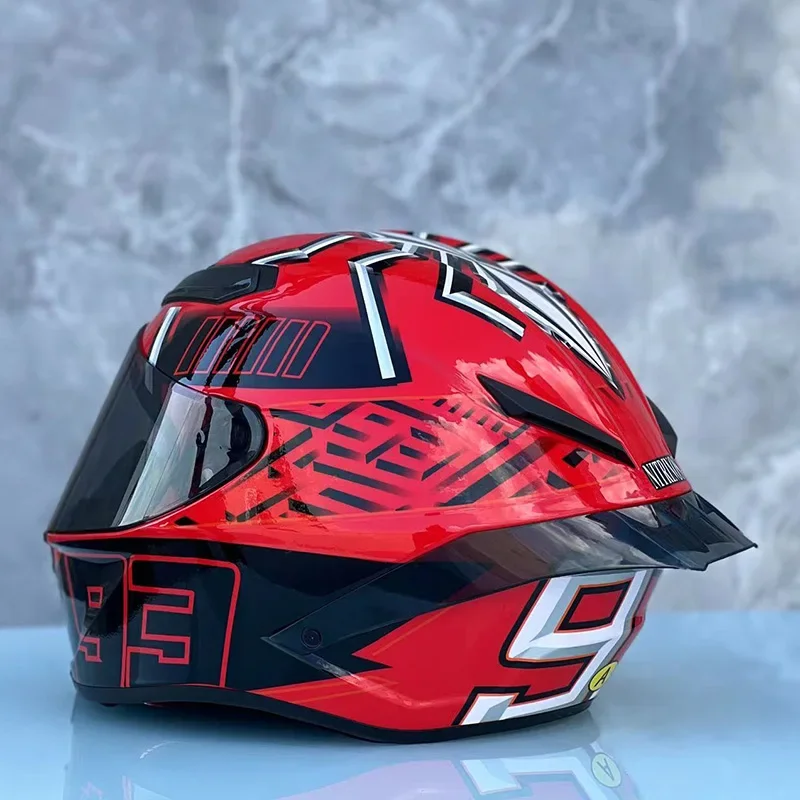 ECE Approved Red Ant Motorcycle Helmet With Colorful Visor Casco ...