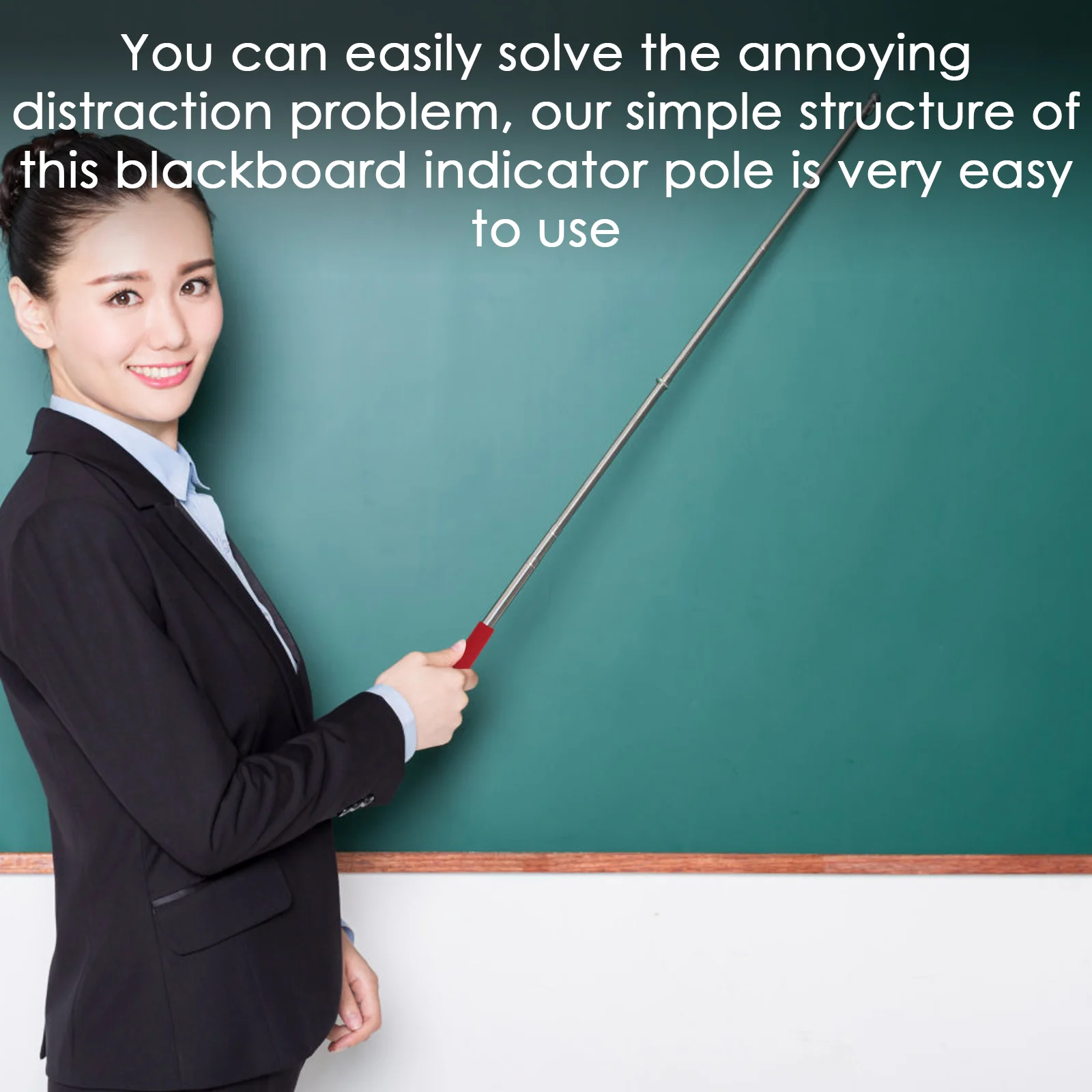 Pointer Stick Handheld Pole Extendable Teachers Teaching Pointing Flag ...