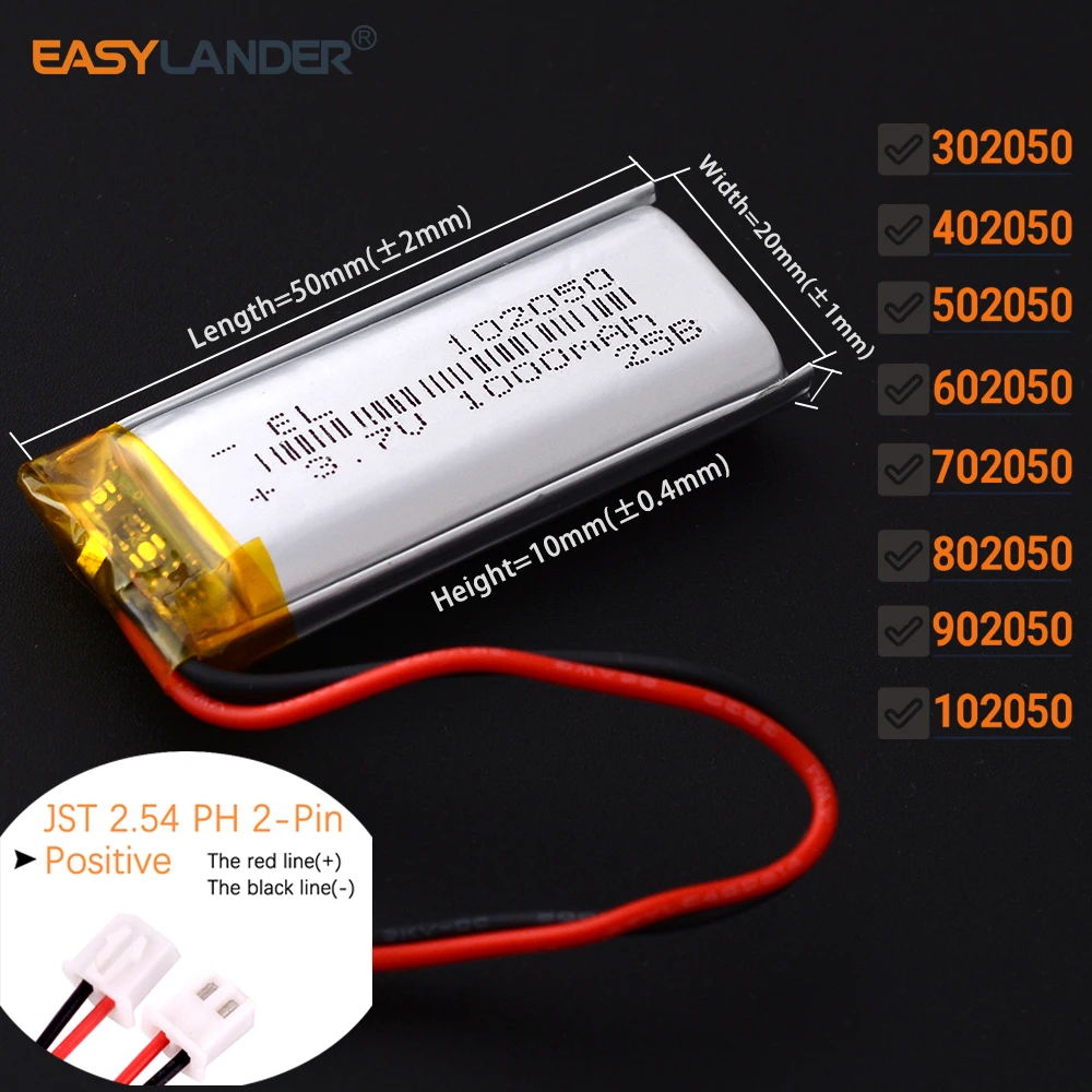 Easylander Литий-полимерный аккумулятор 3.7В 700 мАч | AliExpress