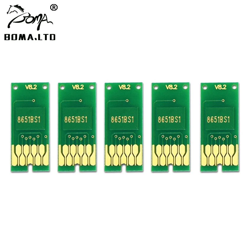 5 шт. чип картриджа с чернилами для принтера Epson T8651 T8651XL ...