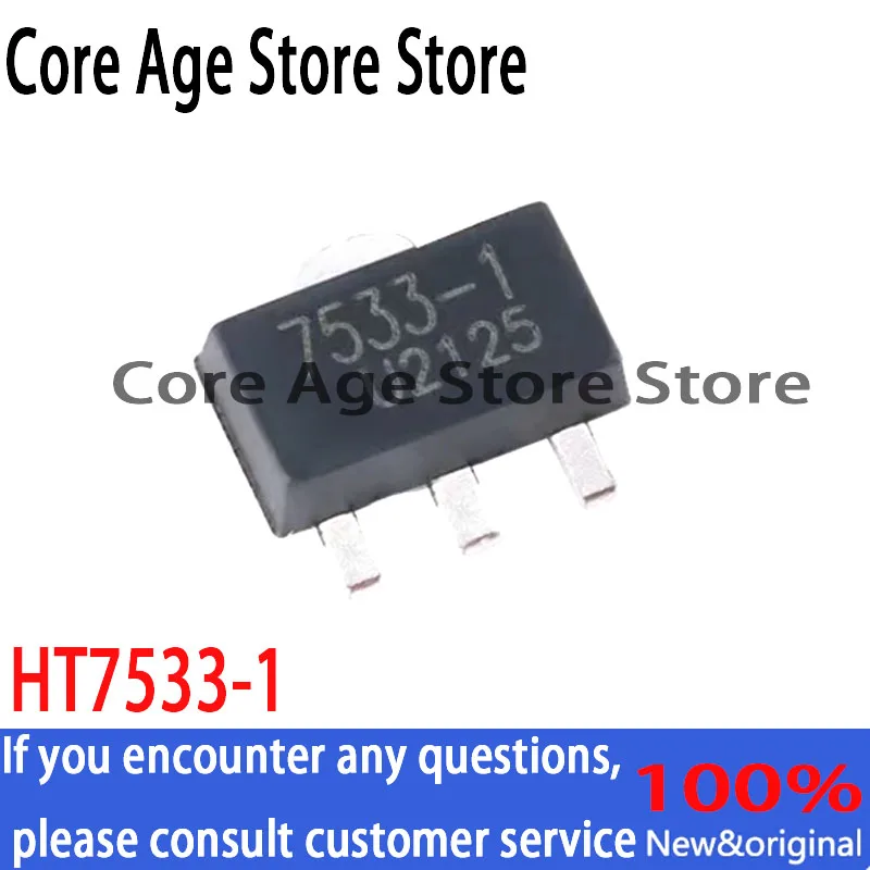 (100 шт.) HT7533 S0T-89 HT7533-1 7533 Регулятор высокого драйвера 7533 ...