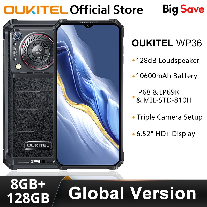 Смартфон Oukitel WP36, 8/128ГБ | AliExpress