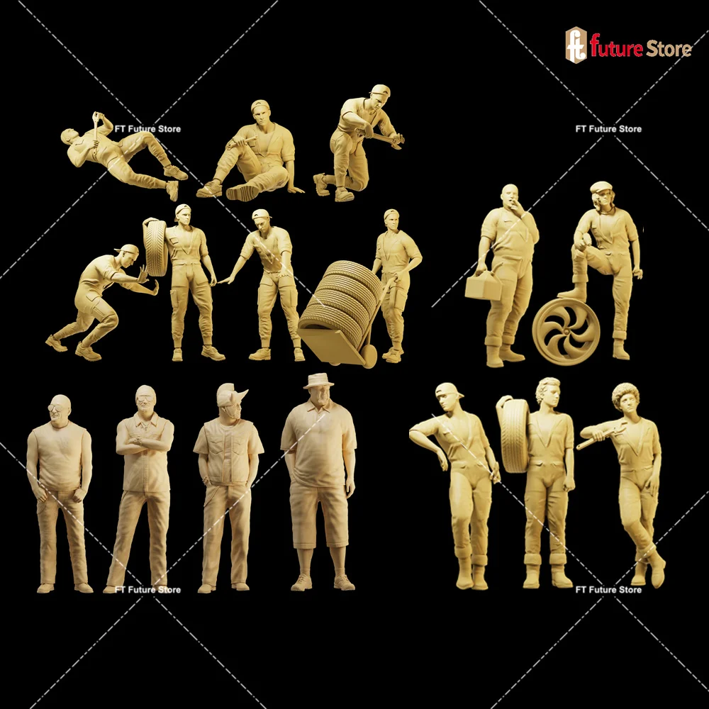 Фигурки автомеханика MAK 1/64 1/43 1/35 | AliExpress