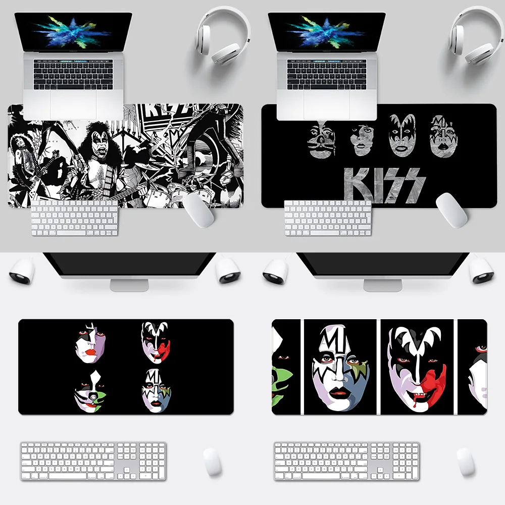 Kiss Band Mousepad HD Printing Computer Gamers Locking Edge Non-slip ...
