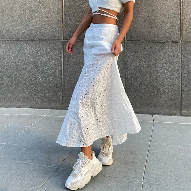 White skirts for women store