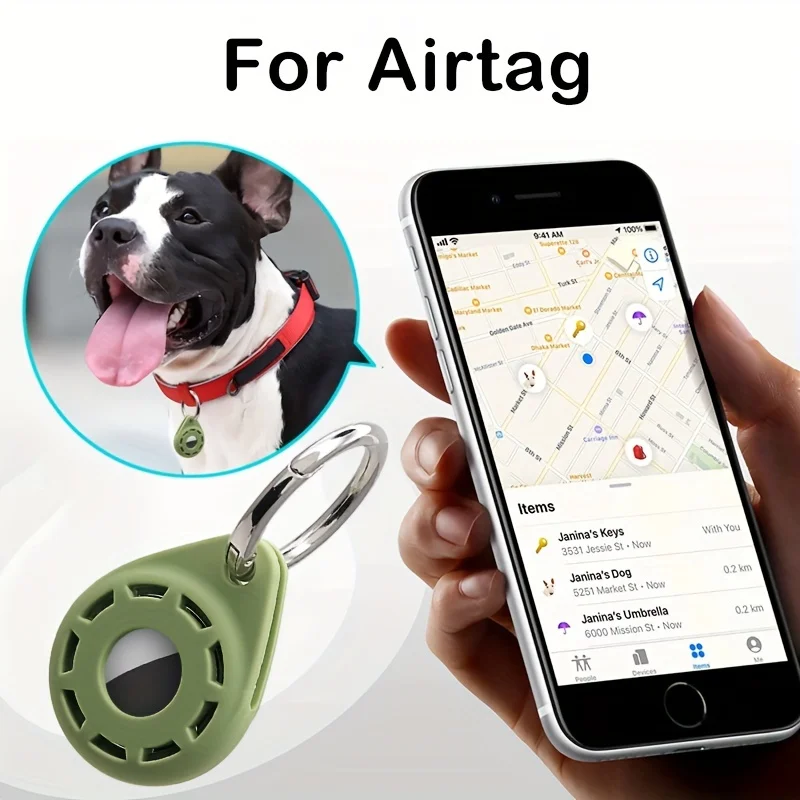 Защитный чехол с кольцом для Airtag, совместимый с трекером для ...