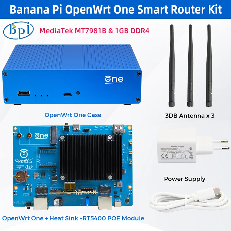 SHCHV Banana Pi OpenWrt One Smart Router | AliExpress