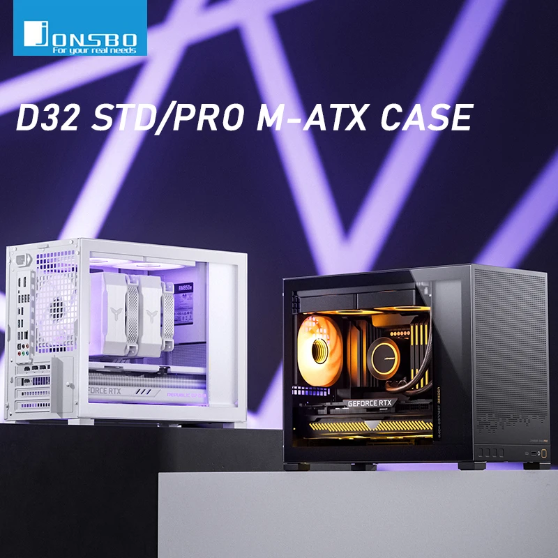 Jonsbo D32 STD/PRO черный алюминиевый компьютерный корпус MATX | AliExpress