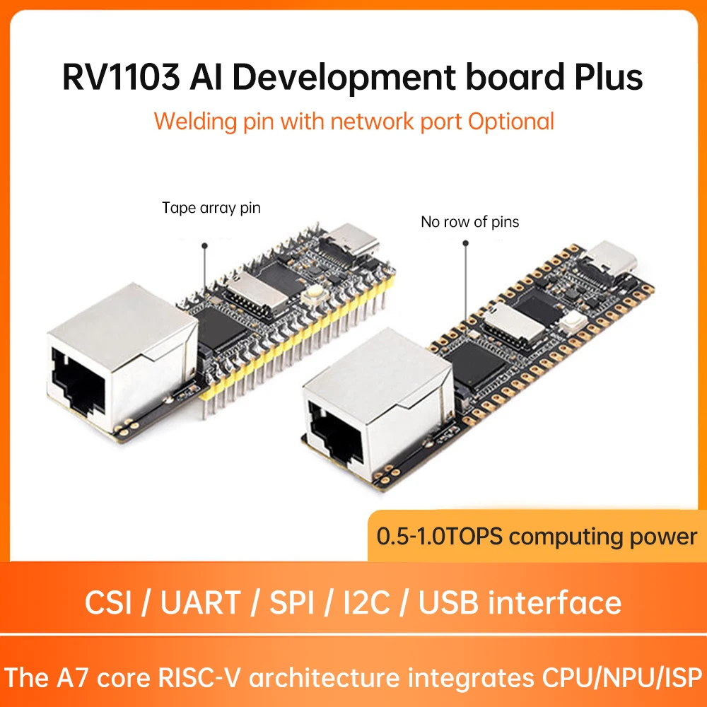 LuckFox Pico Mini Linux RV1103 Rockchip супер мини макетная плата с ИИ Cortex-A7 Type-C лучше ...