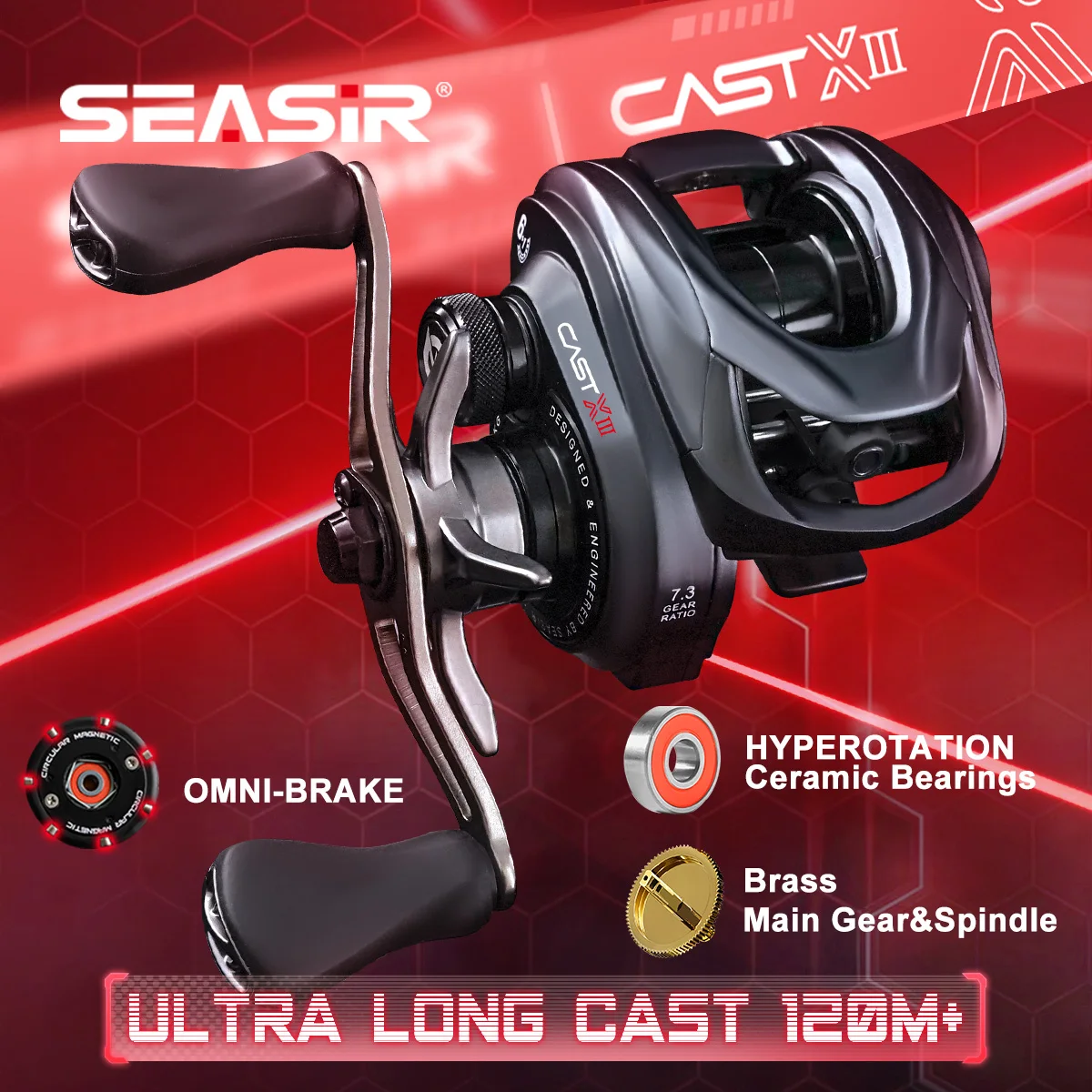SEASIR CAST-X3 Катушка для приманки | AliExpress