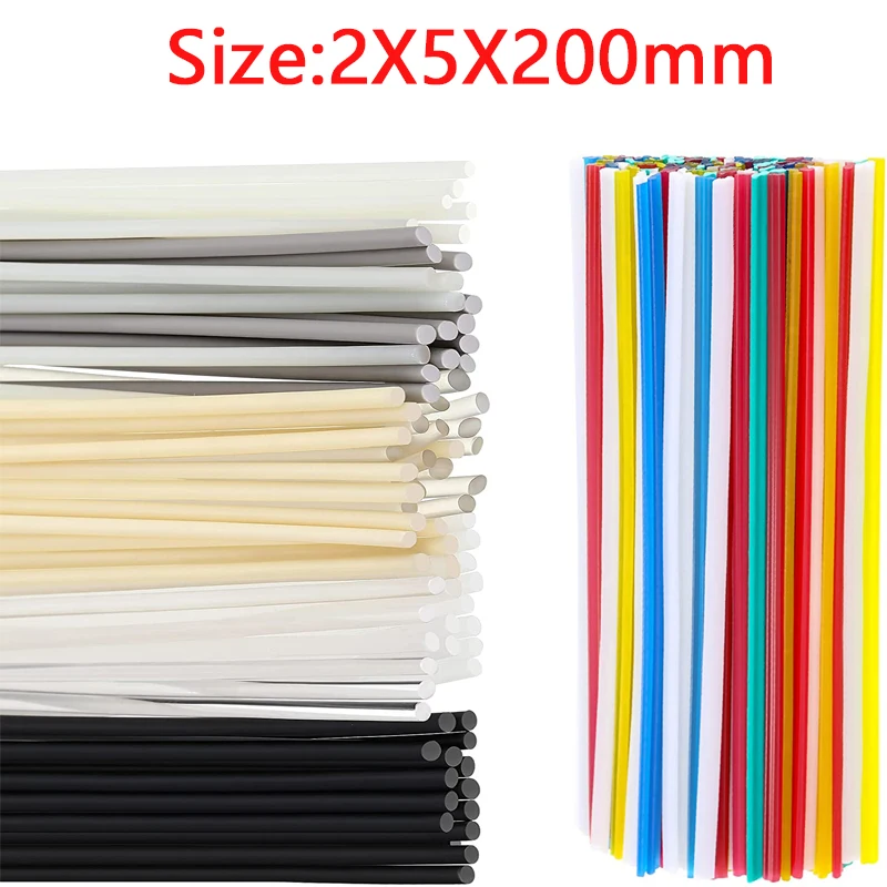 Пластиковые сварочные прутки ABS/PP/PVC/PE, 5x 2 мм, 25/50 шт | AliExpress