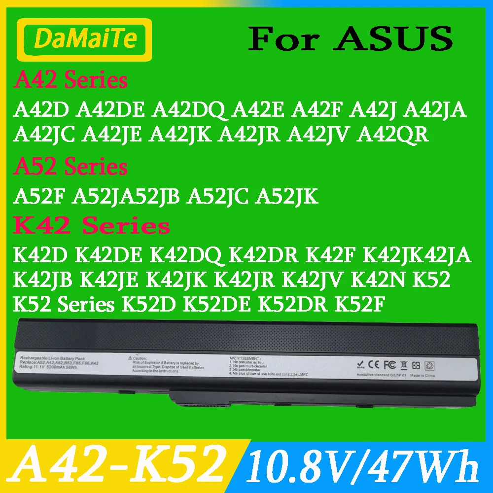 A32-K52 Аккумулятор для ноутбука Asus A52 A52J A52F A52JB A52JK A52JR ...