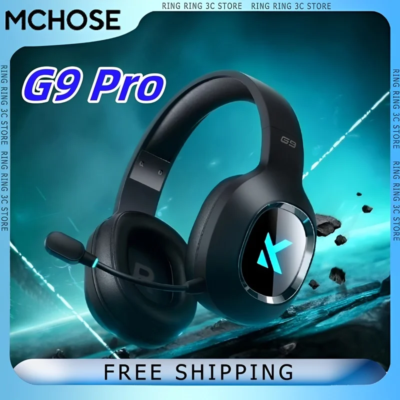 Игровые наушники MCHOSE G9 Pro, трехрежимная беспроводная Bluetooth ...