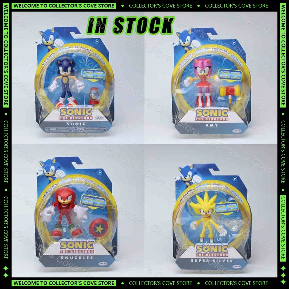 Коллекционная фигурка Sonic The Hedgehog Knuckles Super Silver Amy с ...