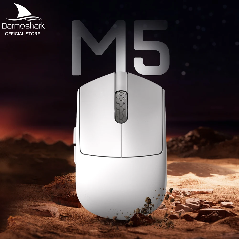 Беспроводная мини-мышь Darmoshark M5, 8K, 26000dpi, PAW3395 | AliExpress