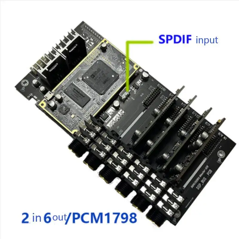 ADSP21489 макетная плата DSP делитель ADC PCM1804 вход + ЦАП PCM1798 ...