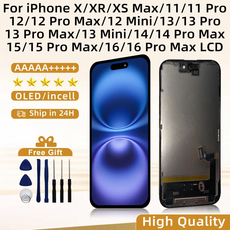 Выбор OLED для iPhone X XR XS MAX 11 11 Pro 12Pro 12 Дигитайзер ЖК ...