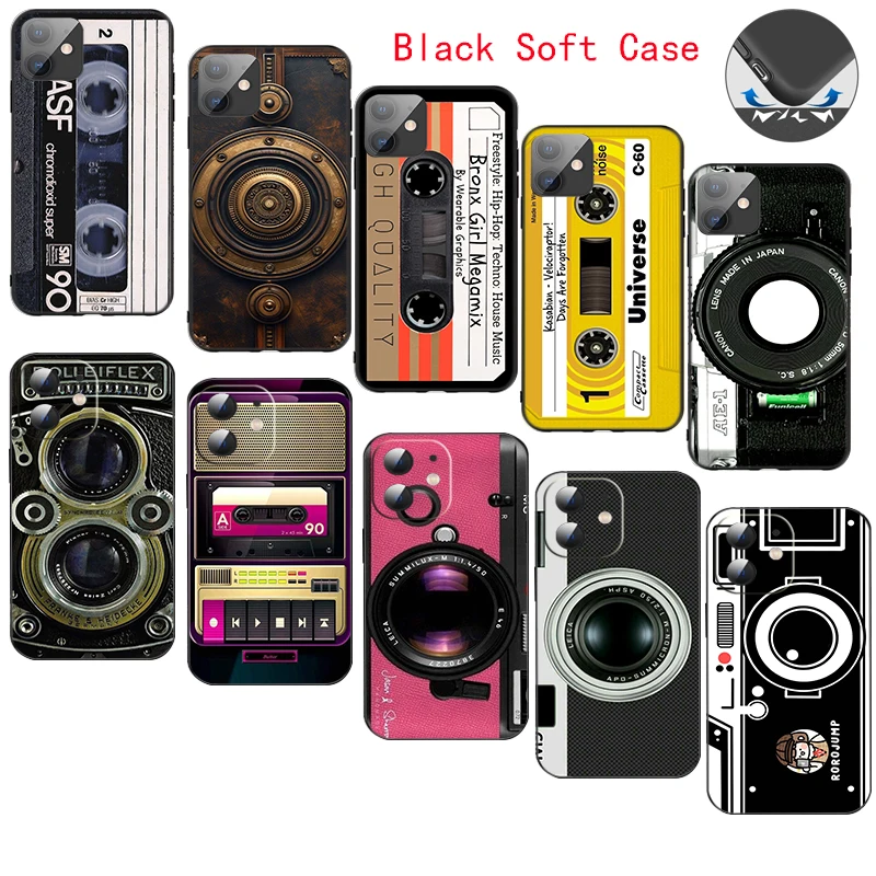 CR80 Vintage Camera Art Soft Silicone Case for iPhone11 12 13 14 Pro ...