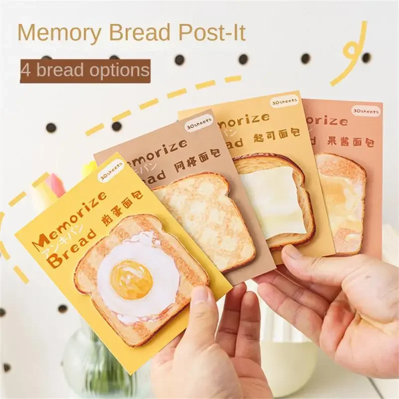 Cartoon Sticker Cute Animal Bread Toast Sticky Notes Notepad Panda Memo ...