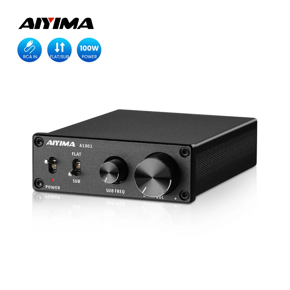 Aiyima Audio A1001 Моноусилитель 100 Вт для сабвуфера | AliExpress