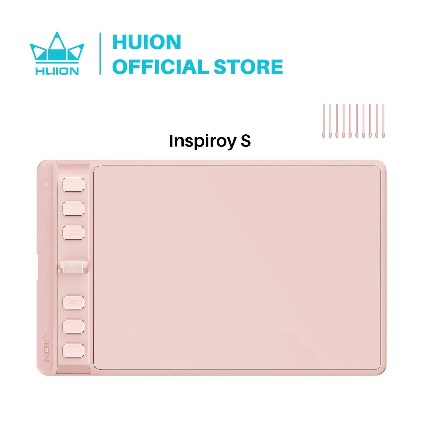 HUION Inspiroy 2 маленький планшет для рисования Розовый Цифровой ...