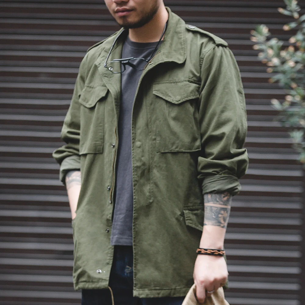 Maden Ретро M65 куртка мужская зеленая | AliExpress