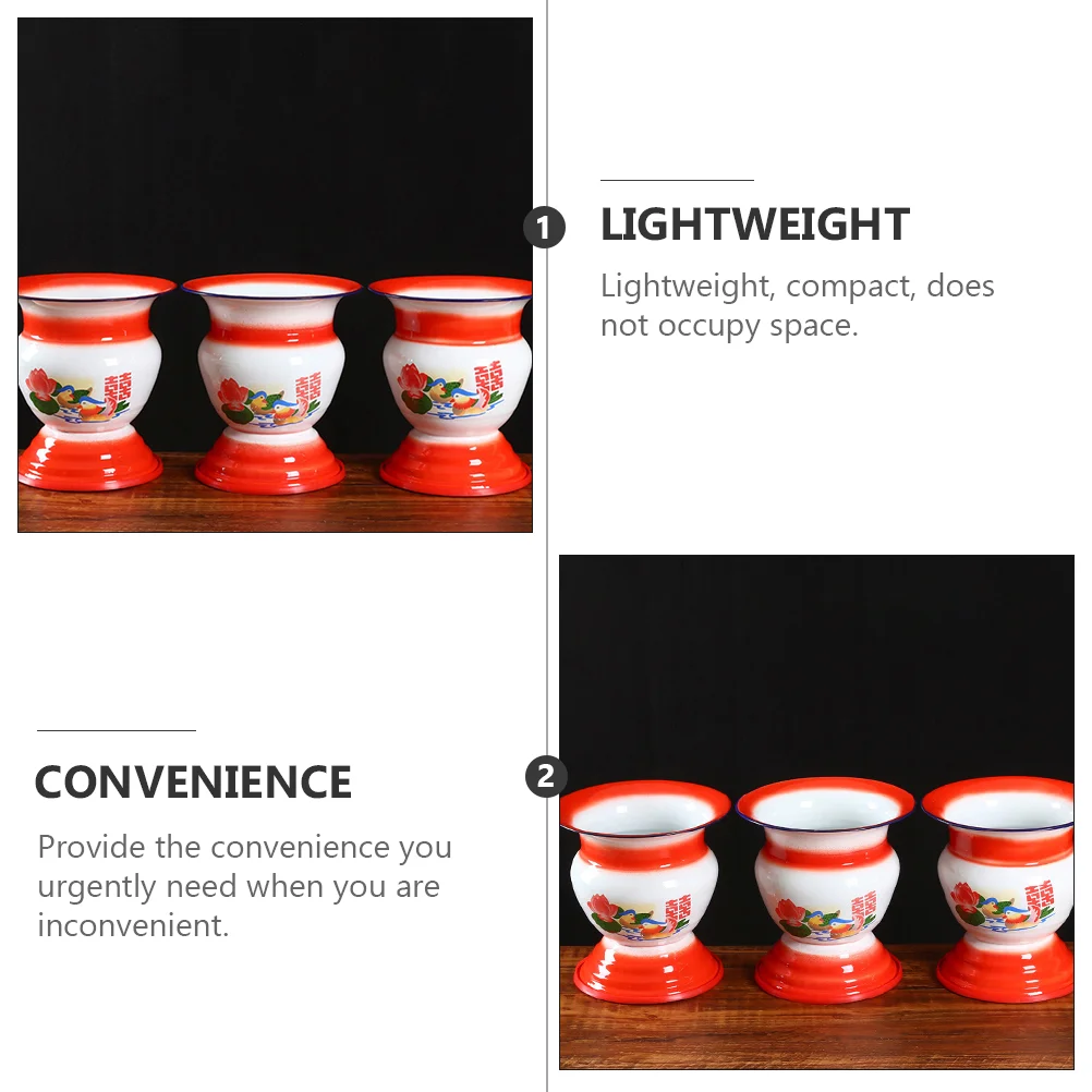 Spittoon Portable Potty High Foot Chinese Traditional Urinal Container ...