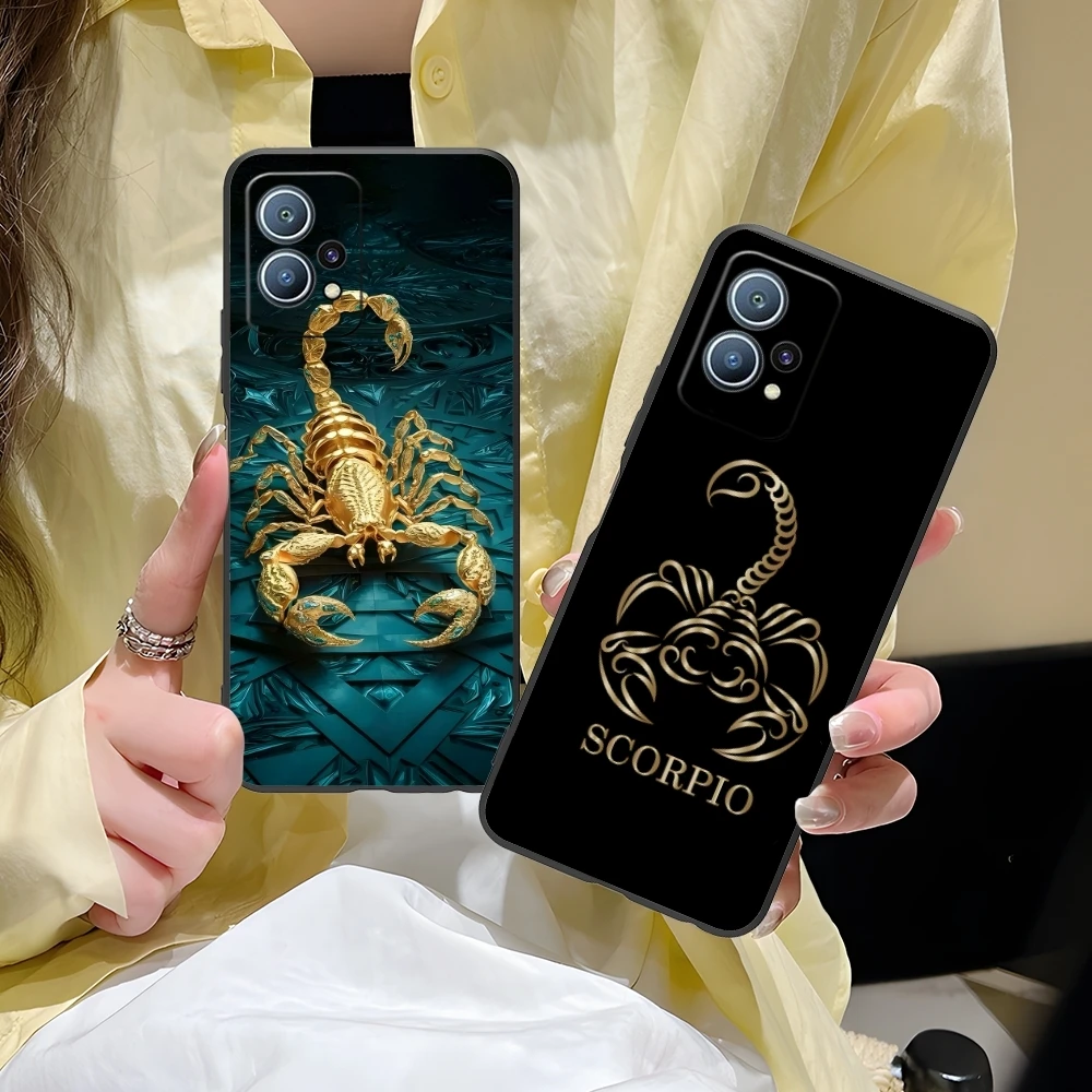 Colored Golden Scorpio Mobile Cell Phone Case for Huawei P60 P50 P40 ...
