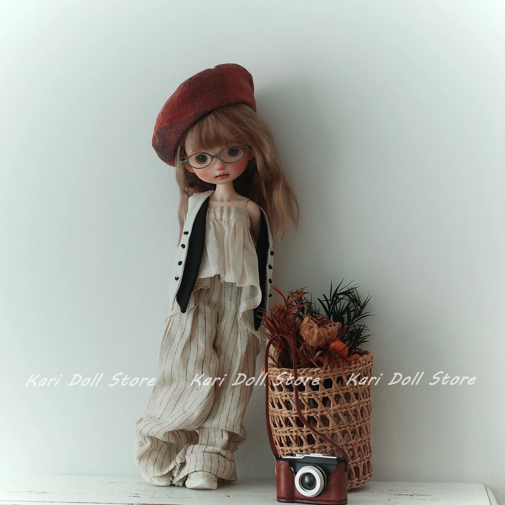 Kari Doll Расслабленные брюки в полоску с жилетом для Landazz Landoudou ...