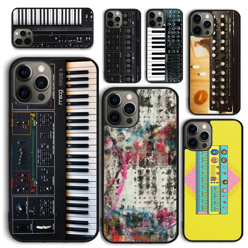 Vintage Synth Synthesizer Moog Print Phone Case for iPhone 16 15 14 12 ...