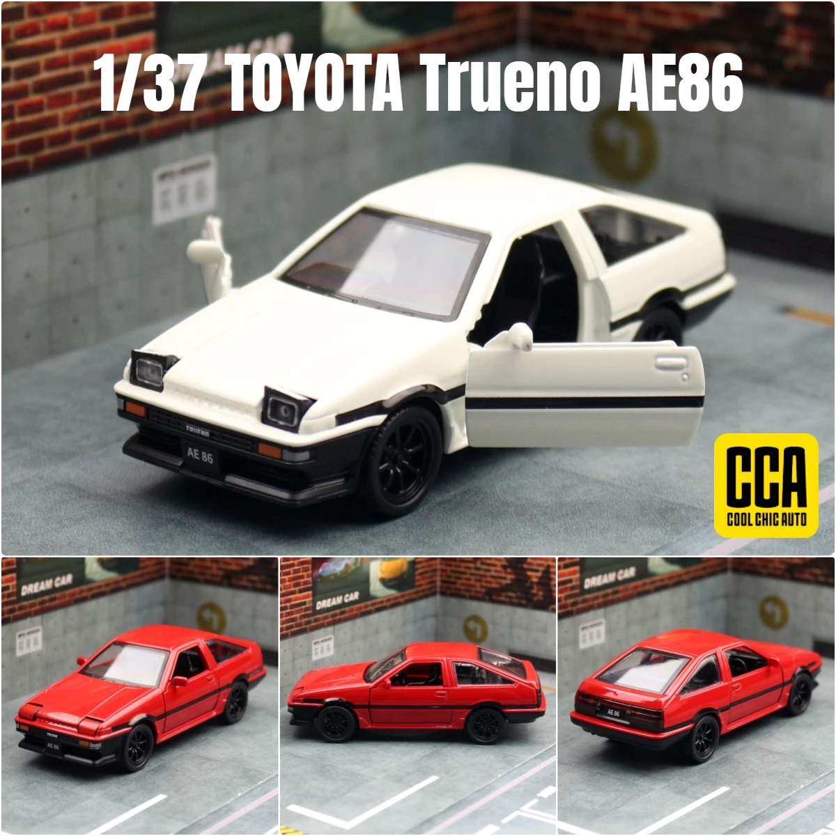 Коллекционный игрушечный автомобиль TOYOTA Trueno AE86 | AliExpress