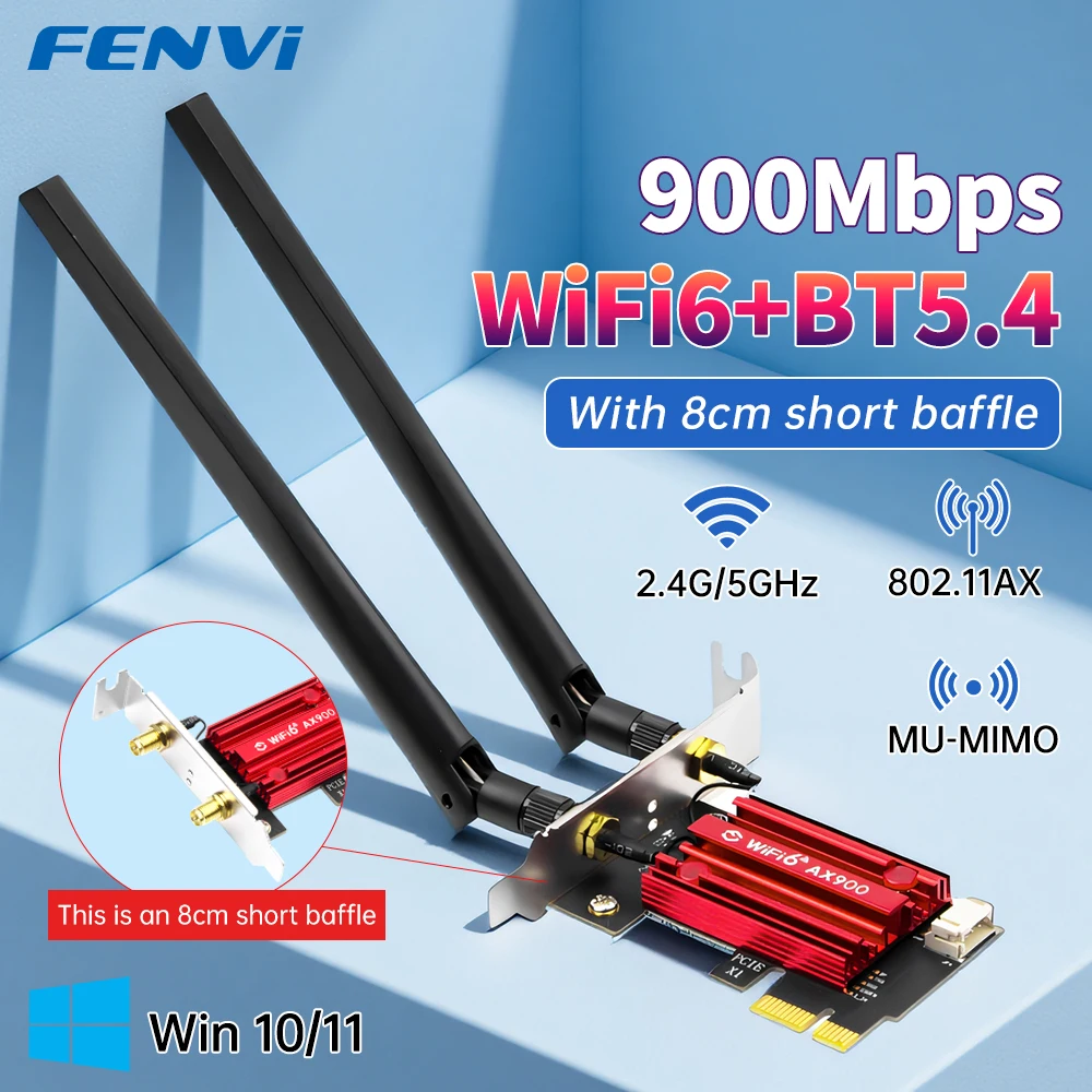 FENVI WiFi 6 AX900 PCI-E адаптер Bluetooth 5.4 | AliExpress