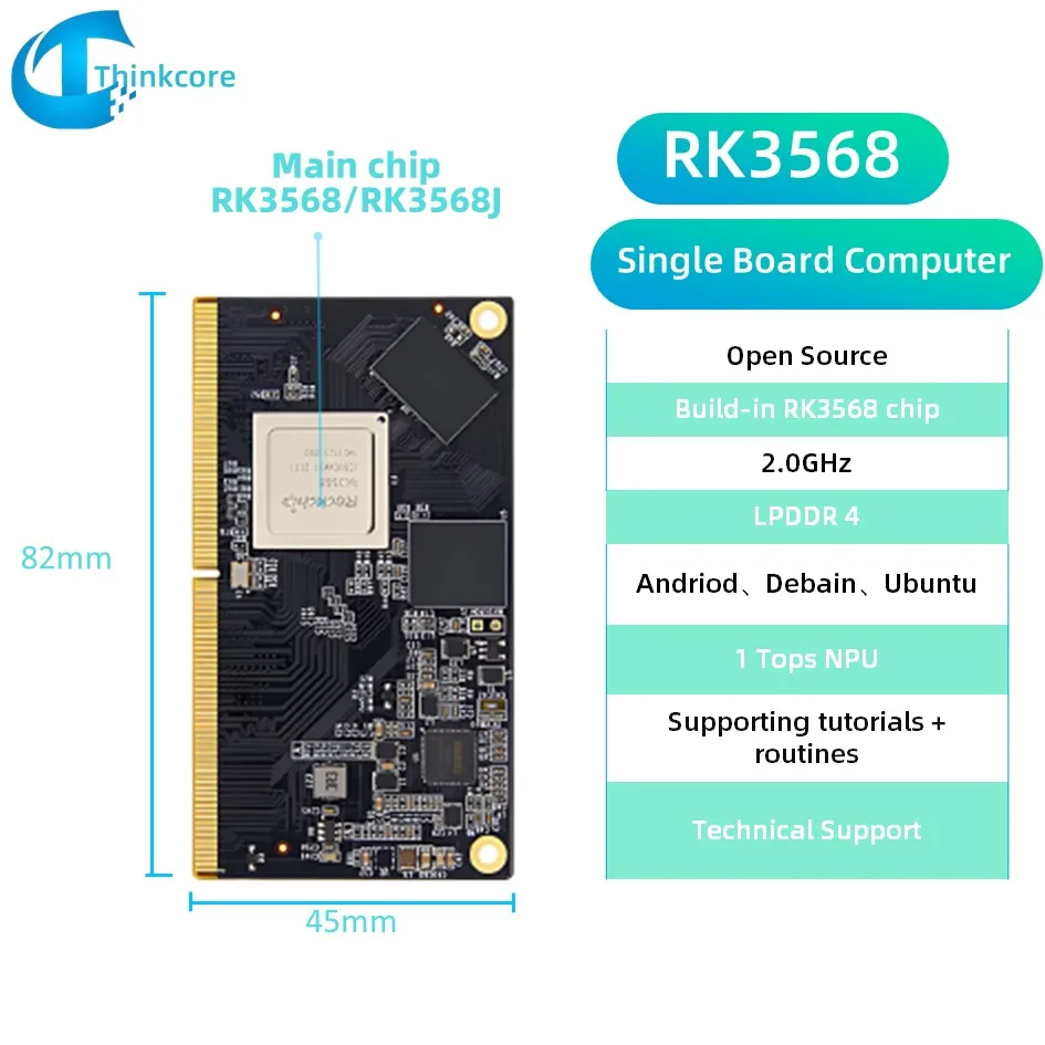 Бесплатное Техническое описание Rockchip RK3568 Core Board System на модуле Linux RK3568J Som ...