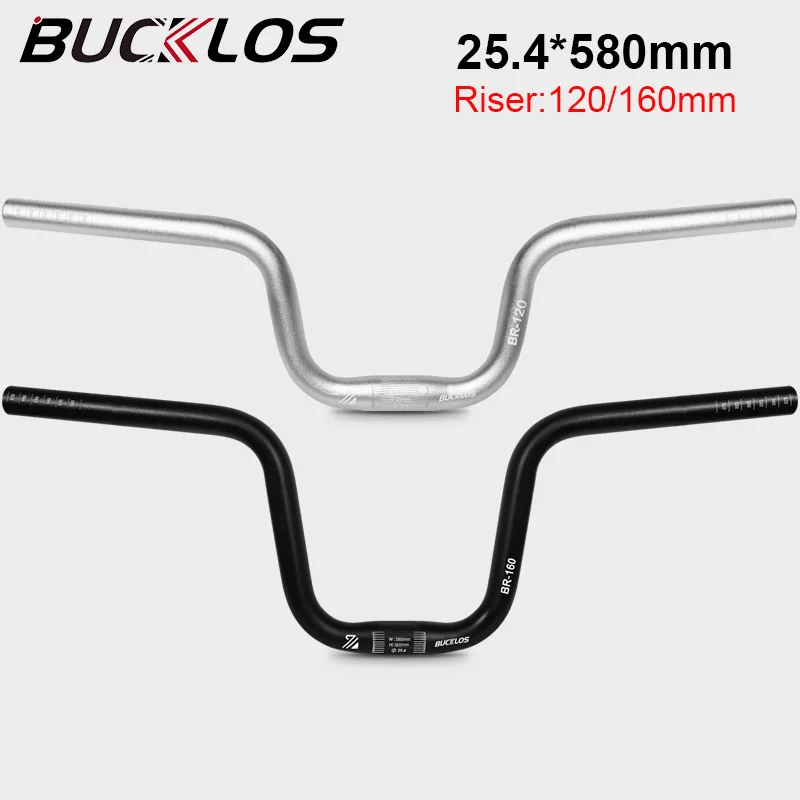 Складной велосипедный руль BUCKLOS, 25,4 мм, 580 мм, ультралегкий U ...