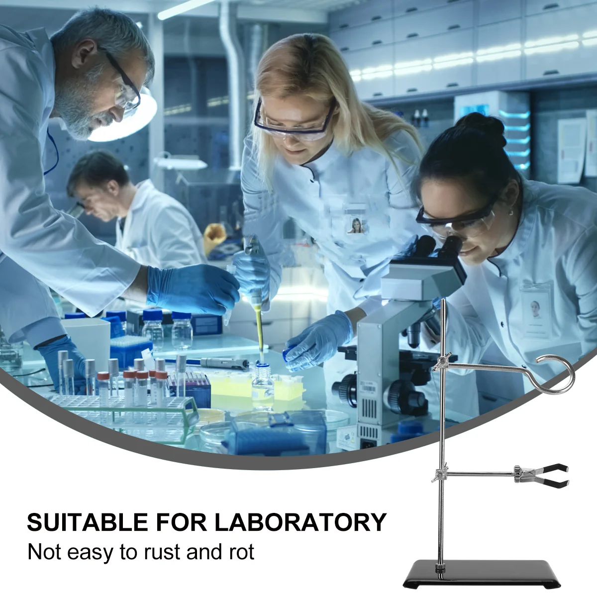 Iron Stand Retort Miniature Frame Support Stands Platform Laboratory ...