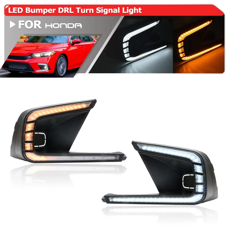 Для Honda Civic 11 седан 2022 + передний бампер Switchback светодиодные ...